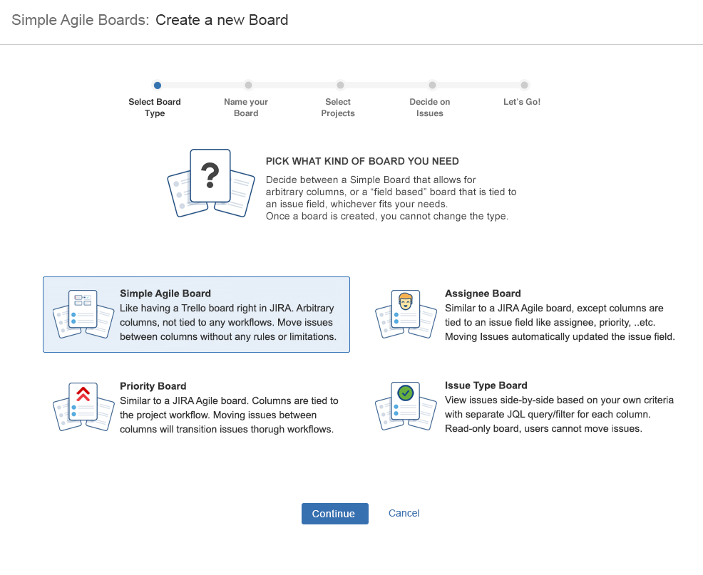 Board Types Agile Boards